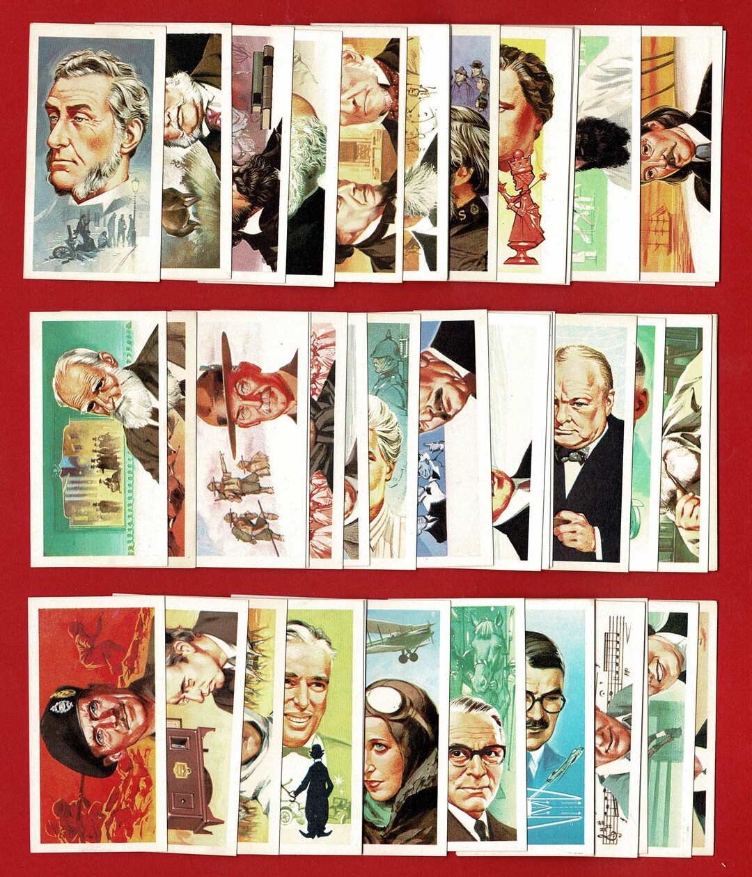 FAMOUS PEOPLE CARDS Original 1969 Brooke Bond Tea Trade Card Set ...