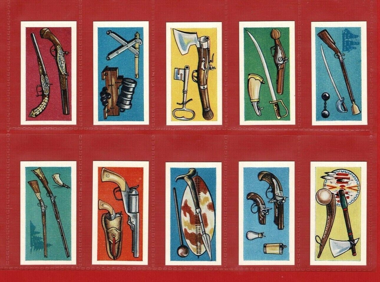 WEAPONS of DEFENSE Original 1950's Confectionery Card Set SWEETULE ...