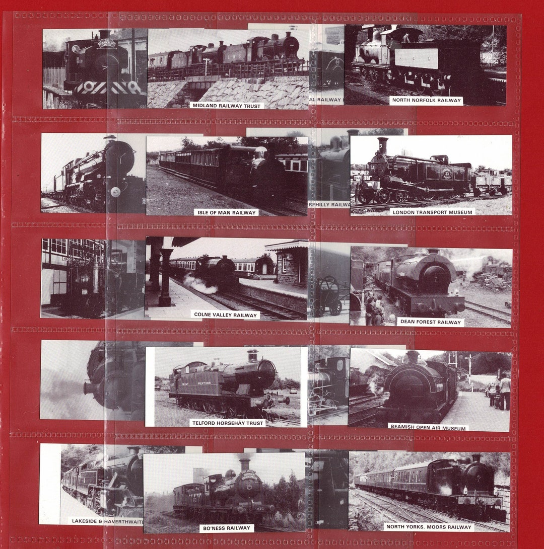 Sale STEAM RAILWAYS PRESERVED, 2nd Series 1983 Complete Trade Card Set ...