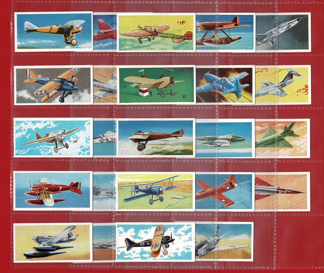 WINGS OF SPEED - Original 1961 Card Set - Vintage British Lyons Tea ...