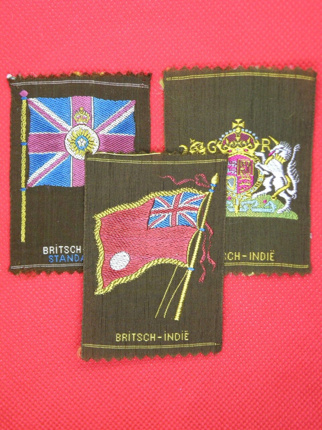 BRITISH INDIA SILK Flags 1930 National Flag, Standard Flag & Arms ...