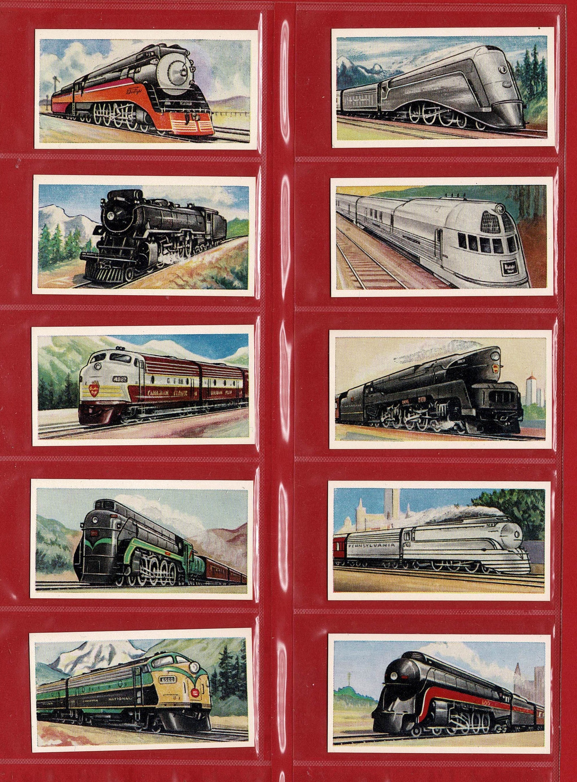 WORLD LOCOMOTIVES 1961 Complete Confectionery Trade Card Set - Etsy