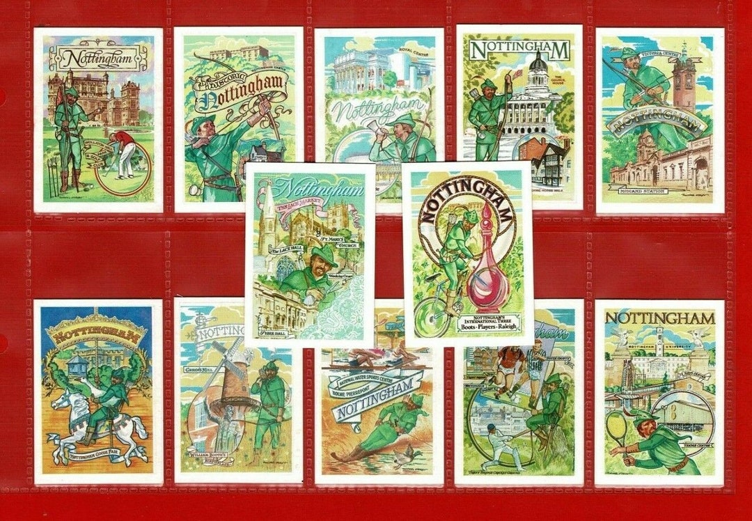 NOTTINGHAM HERITAGE CARDS 1996 Heritage Poster Card Set by Reflections ...