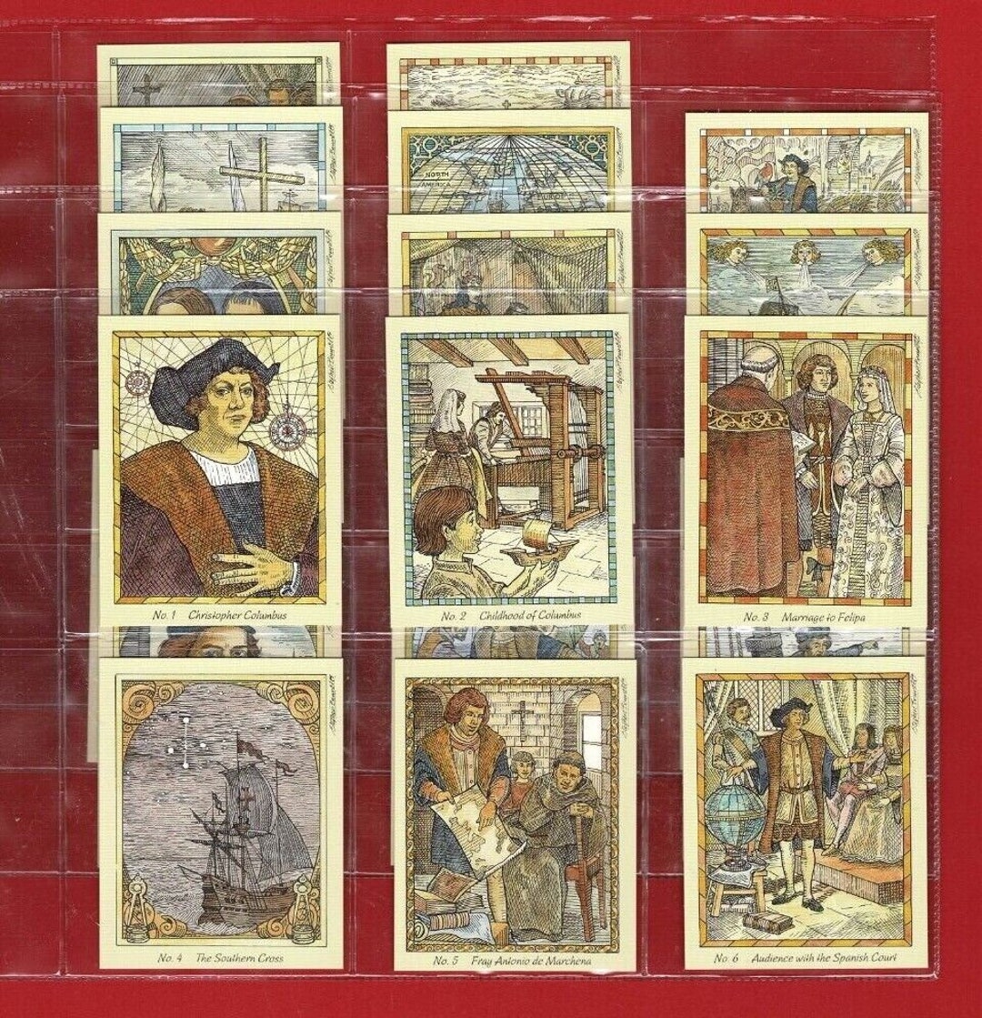 CHRISTOPHER COLUMBUS Trading Card Set Explorer & Navigator - Etsy