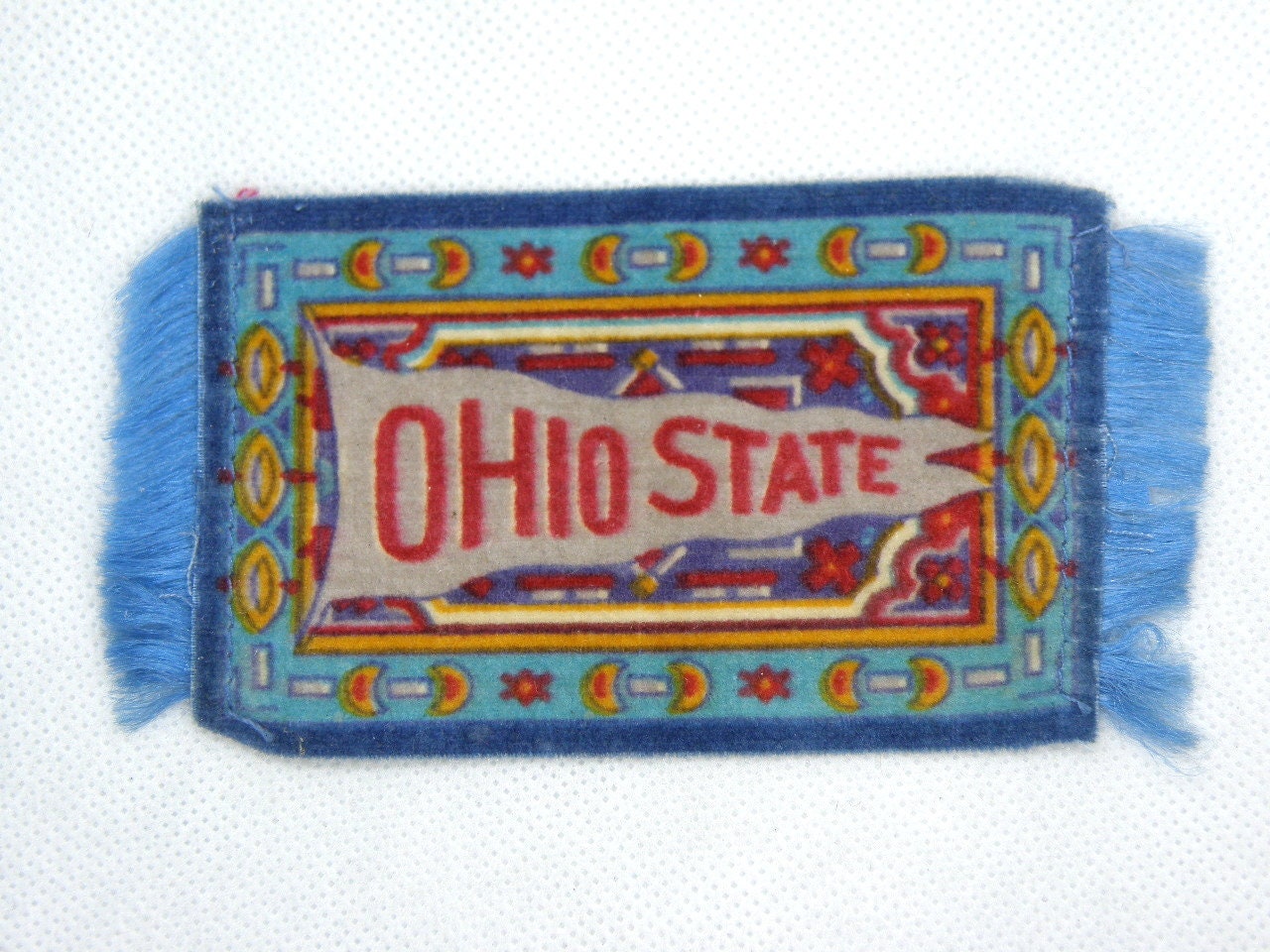 OHIO STATE Pennants on Miniature RUG Blanket 1908 American - Etsy