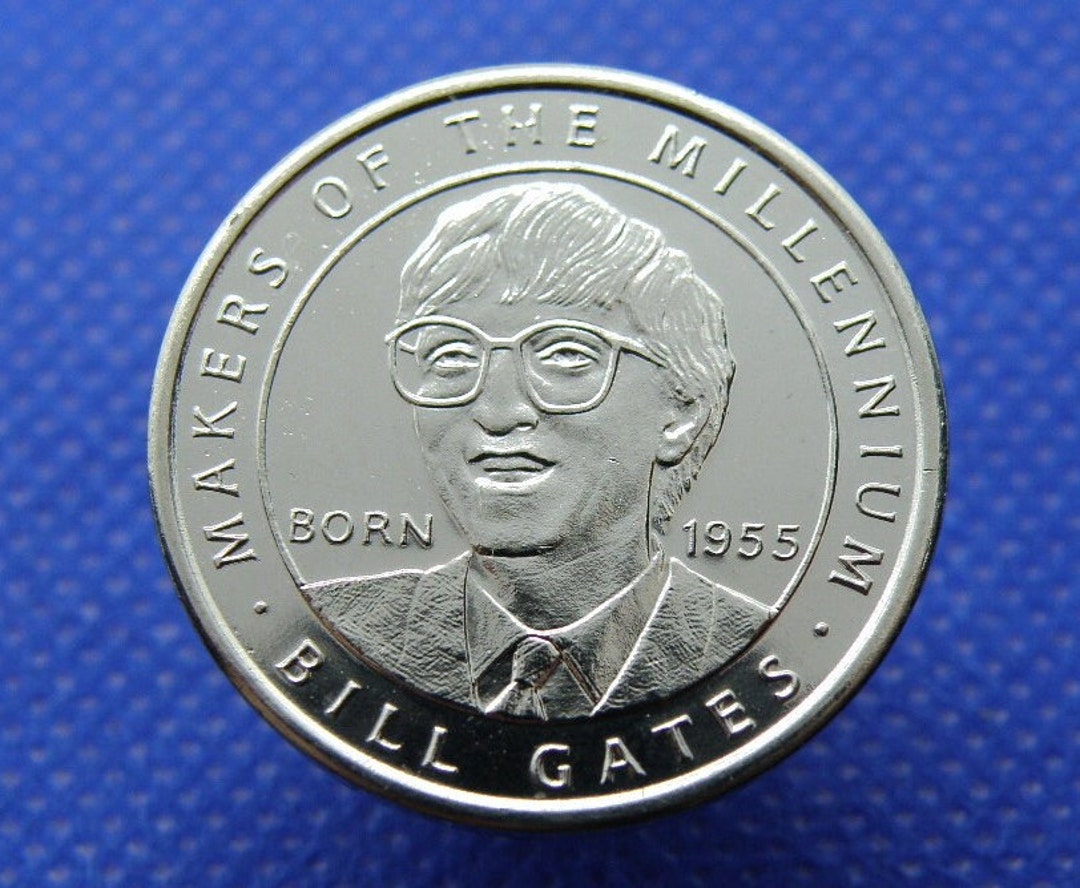BILL GATES - Collector's Medallion Coin - Microsoft Co-founder ...