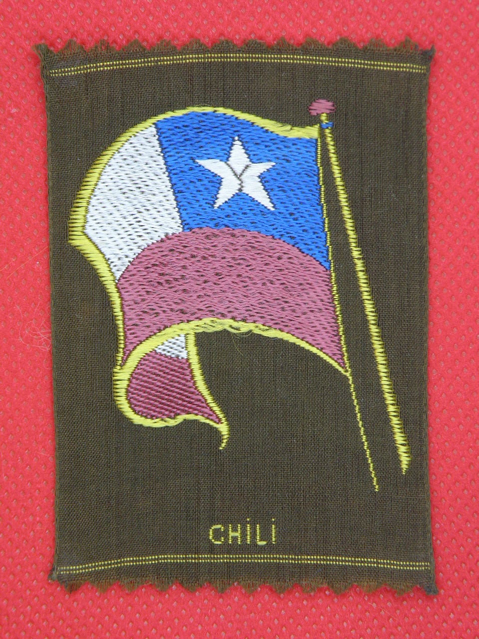 CHILE SILK FLAGS 1930 National Flag, Standard Flag & Arms Cigarette ...