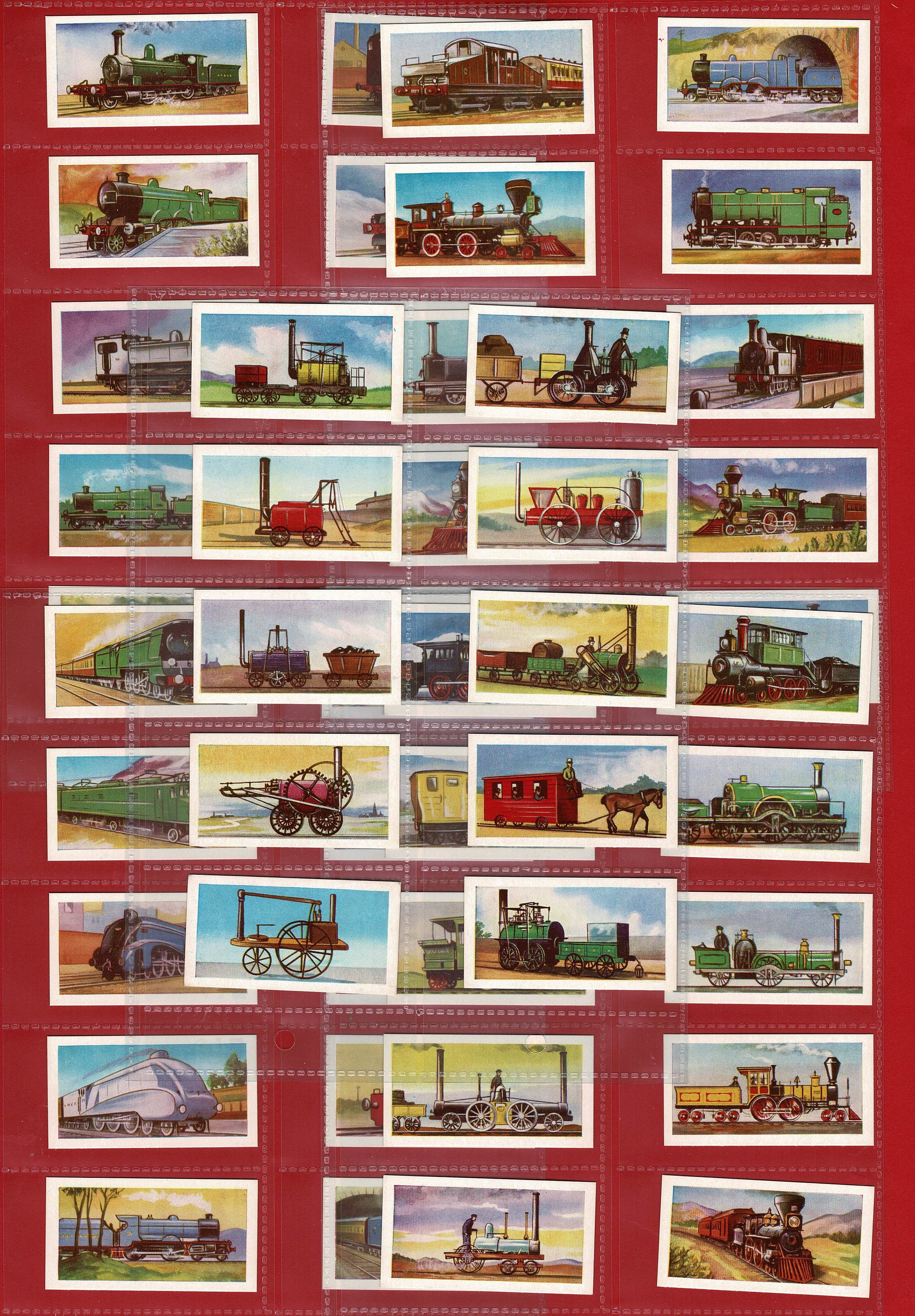 150 YEARS of LOCOMOTIVES 1957 Full Trade Card Set Miranda - Etsy