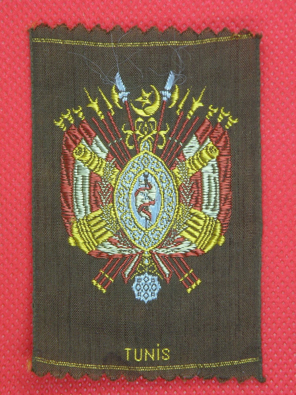 TUNISIA SILK FLAGS 1930 National Flag, Standard Flag & Arms Cigarette ...