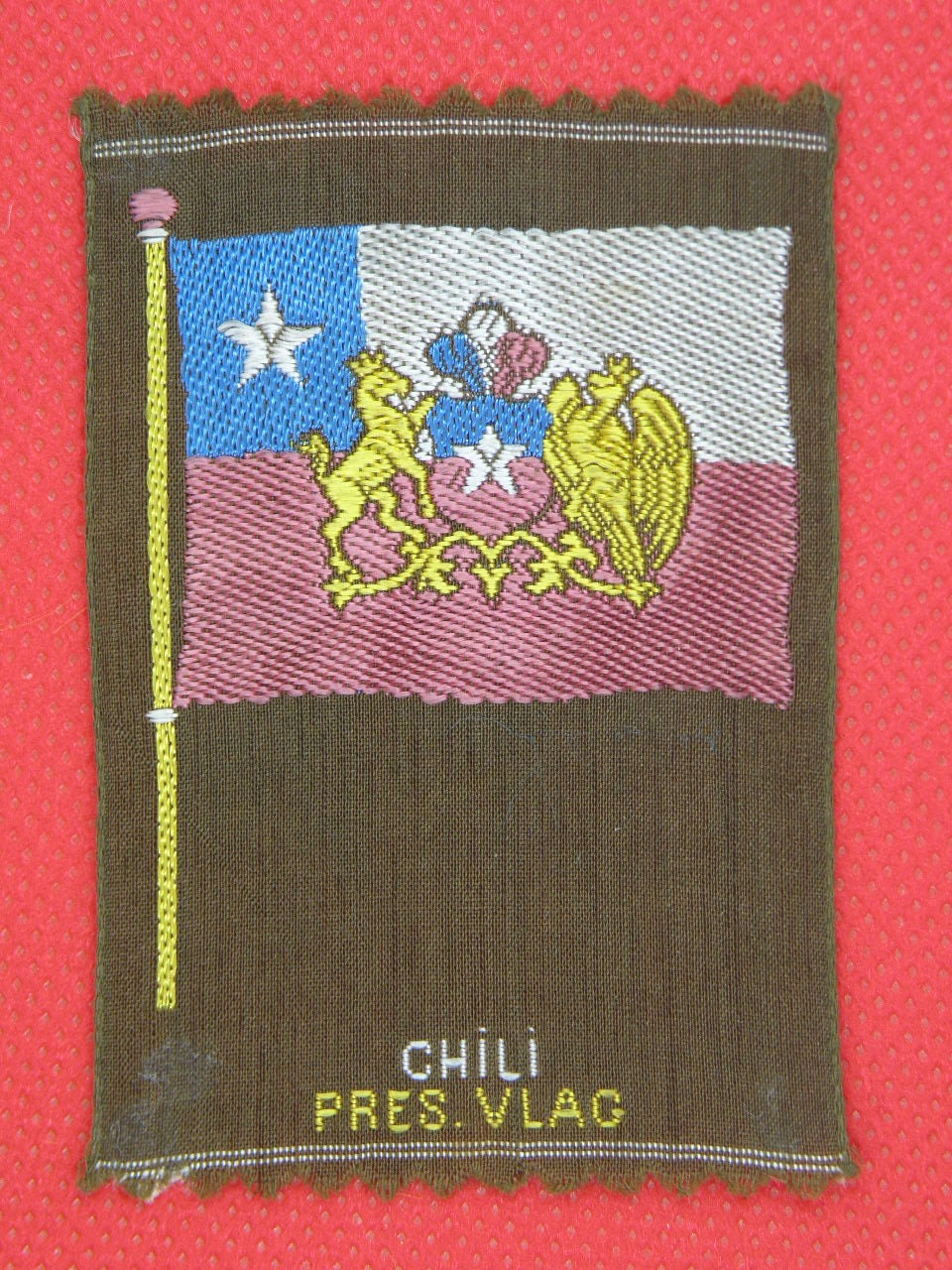 CHILE SILK FLAGS 1930 National Flag, Standard Flag & Arms Cigarette ...