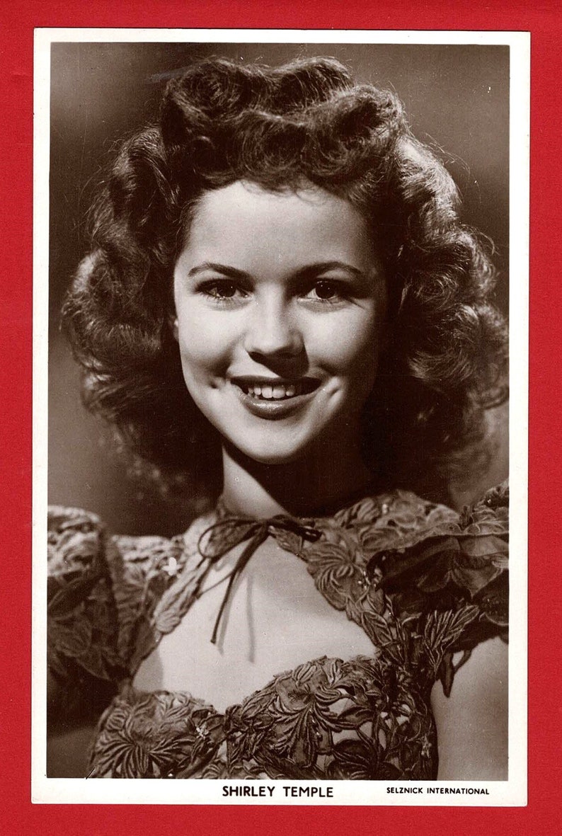 SHIRLEY TEMPLE POSTCARD Film Star Picturegoer Original Vintage Cinema ...