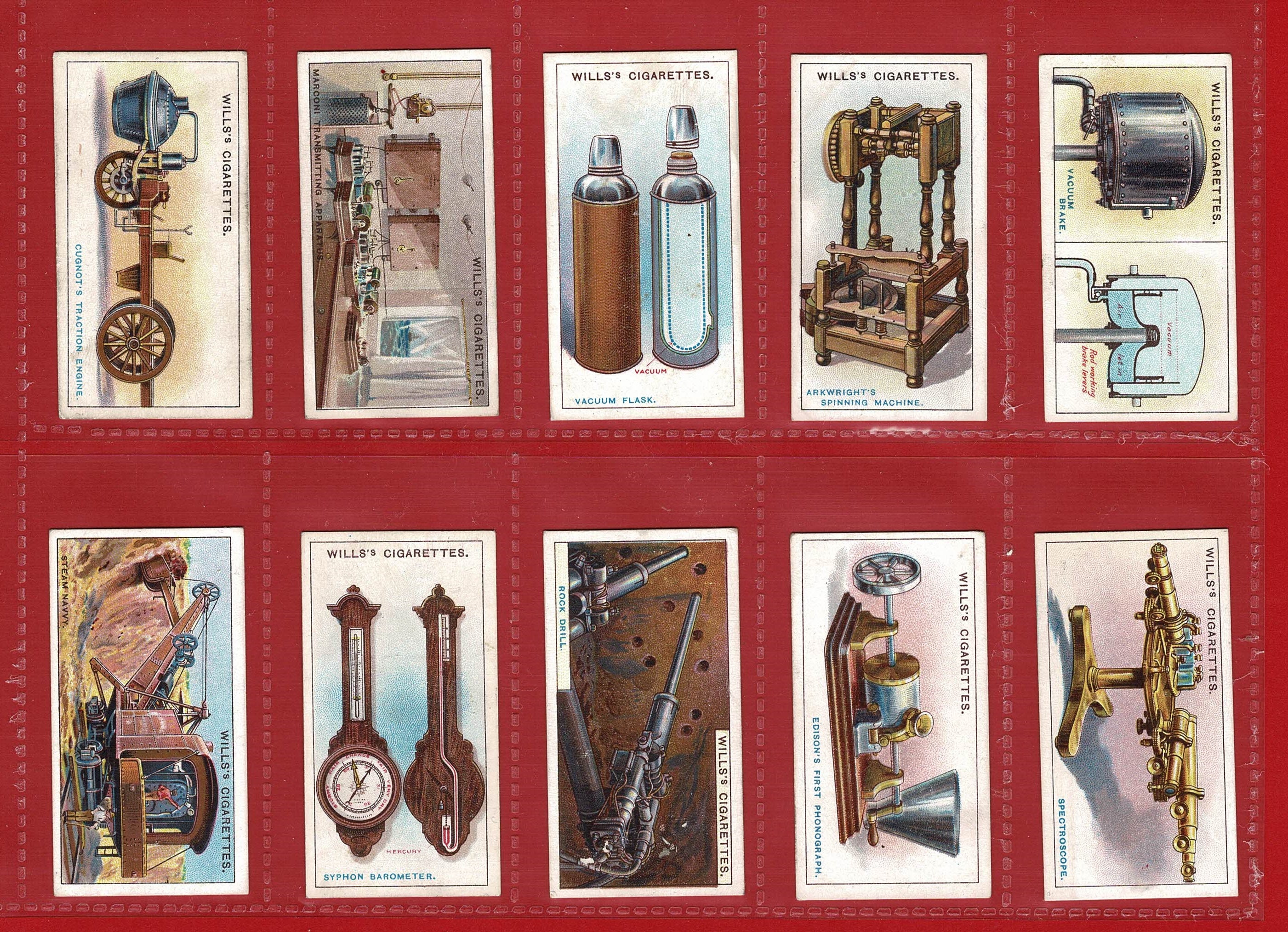 FAMOUS INVENTIONS Original World War I Cigarette / Tobacco Card Set ...