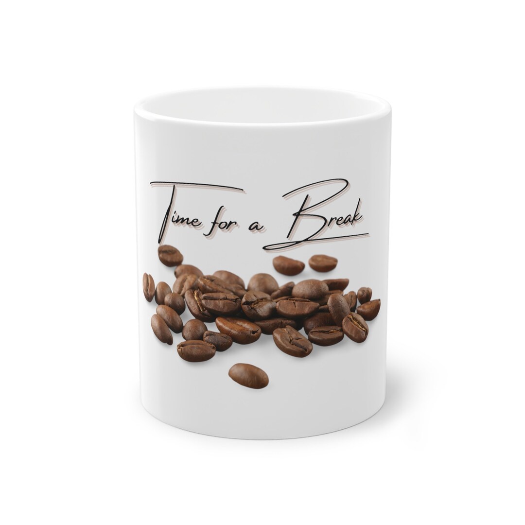 Time for A Break | White Ceramic Mug | for Home | Comfort Mugs for ...