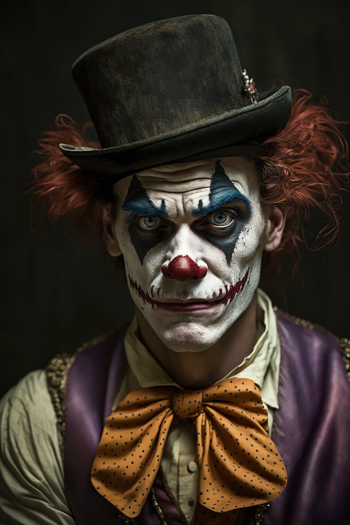 Clown Portrait | Portrait Clown | Sad Clown Portrait | Clown Picture ...