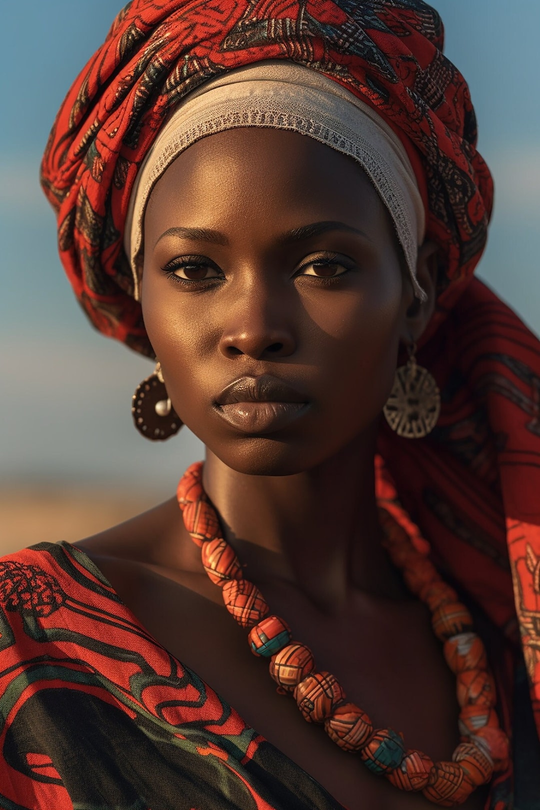 African Beauty Authentic Beauty African Woman Digital File Artificial ...