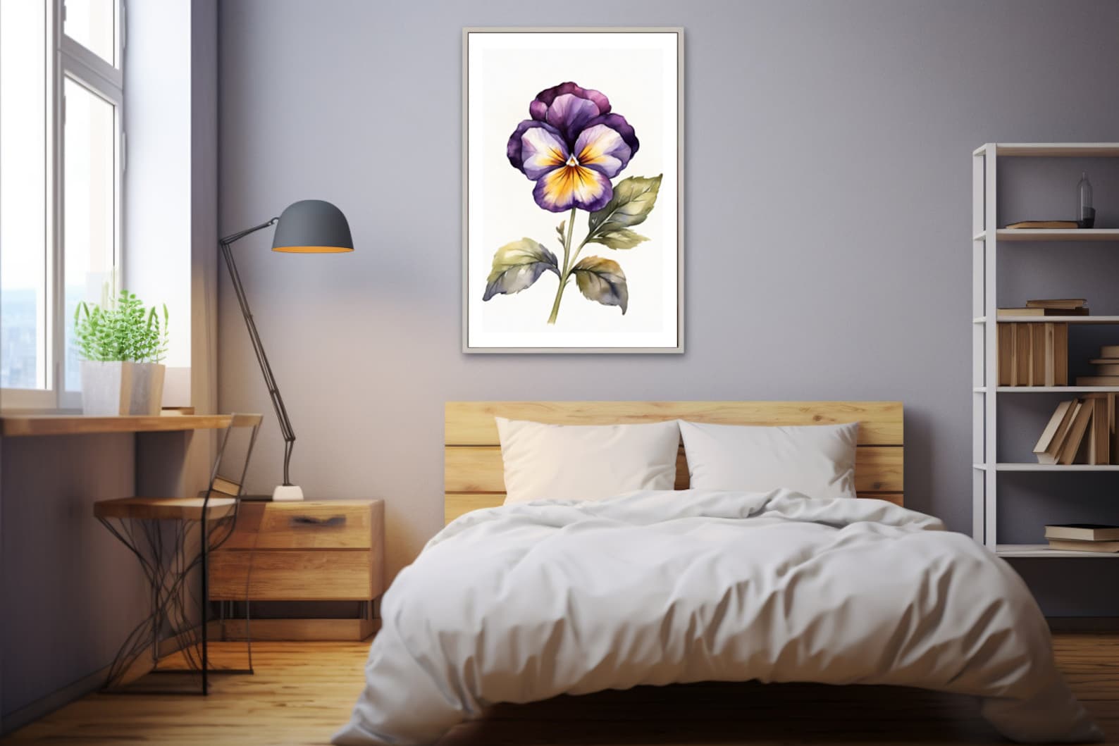 Violets | Watercolor Motif | Flower Picture | Gift Ideas for Friends ...