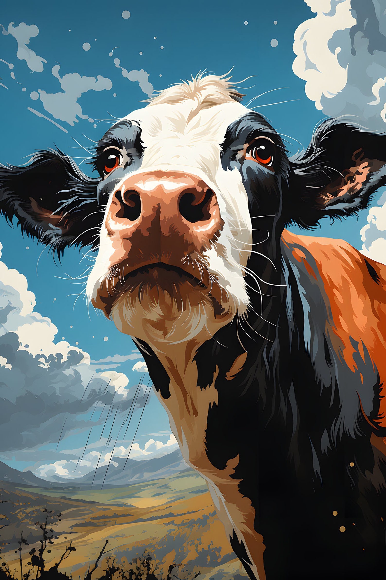 Cow Watercolor Style | Animal Watercolor | Giving Joy | Watercolor ...