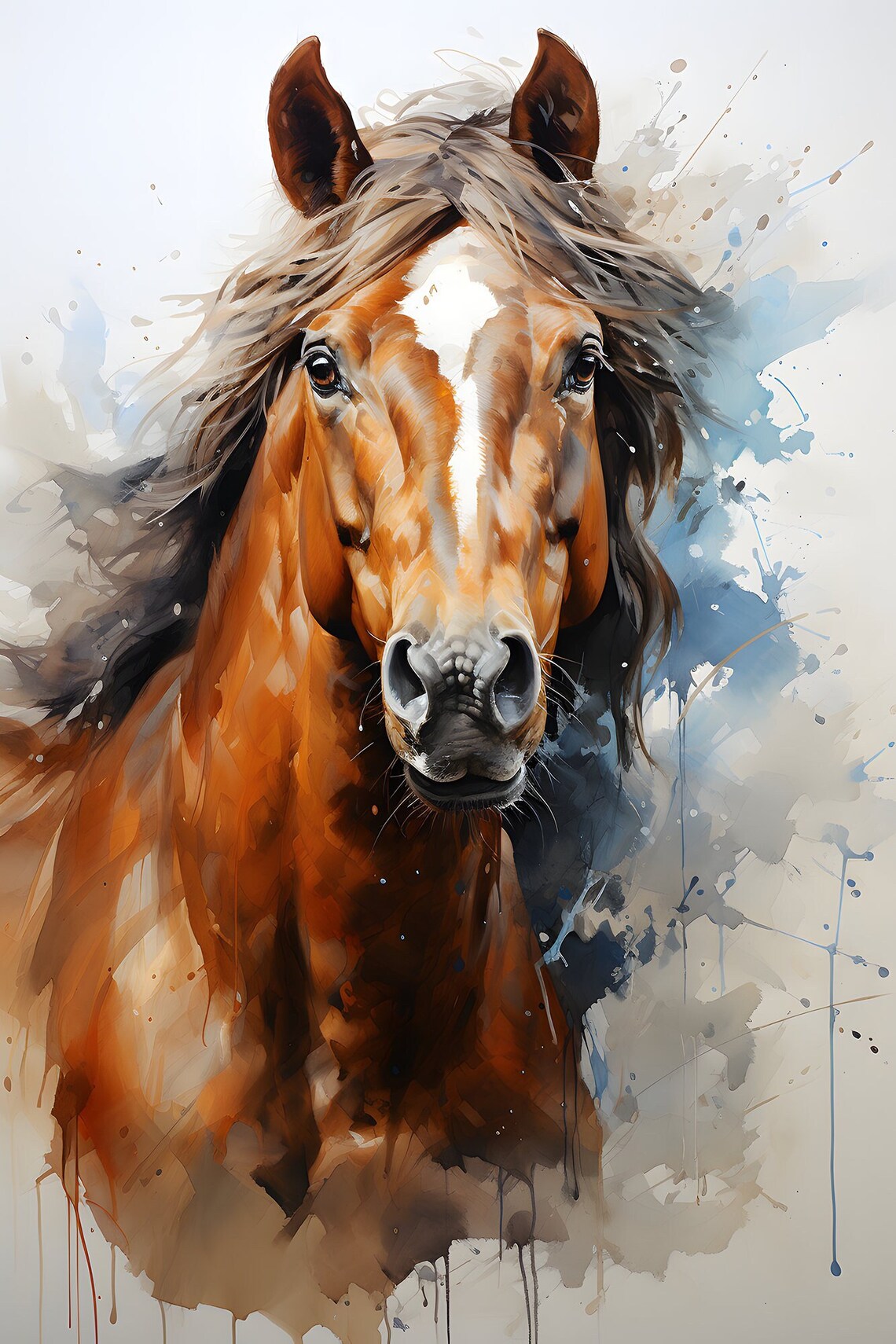Horse Watercolor Style | Animal Watercolor | Giving Joy | Watercolor ...