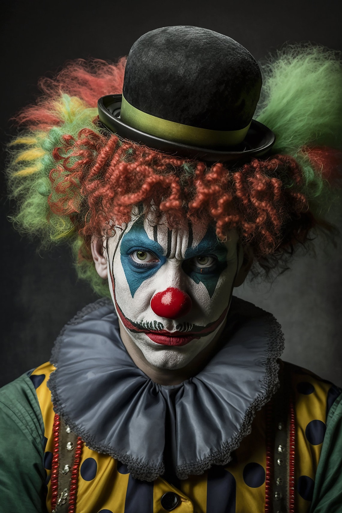 Clown Portrait | Portrait Clown | Sad Clown Portrait | Clown Picture ...