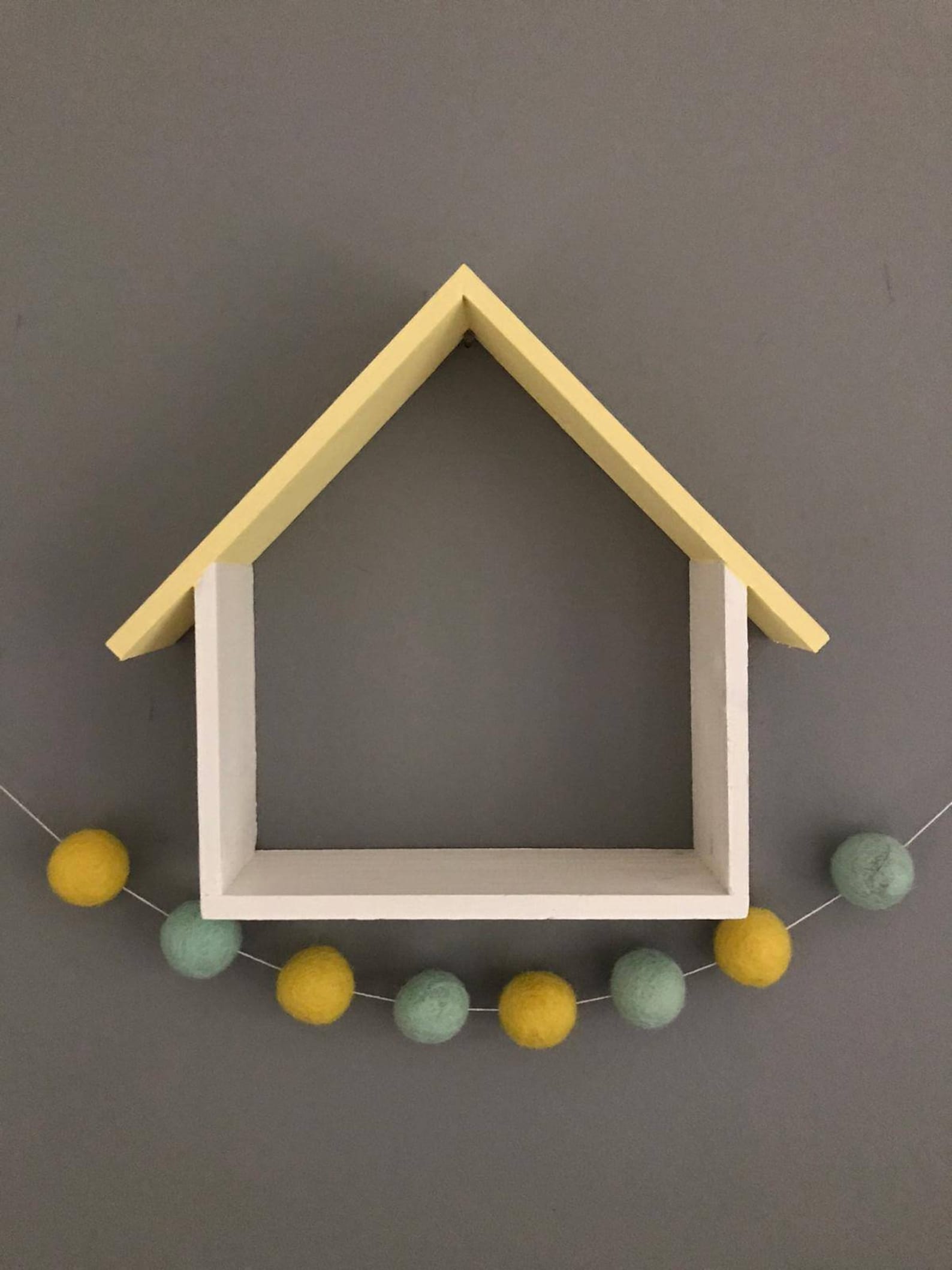 House Shaped Shelf House Frame Wooden House Shelf Room - Etsy UK