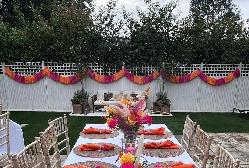 Fringe Backdrop,streamer Backdrop, Hen Party, Festival Themed Backdrop ...