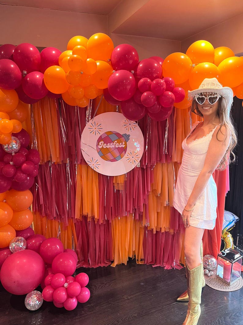 Fringe Backdrop,streamer Backdrop, Hen Party, Festival Themed Backdrop ...