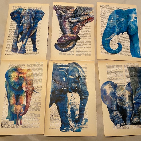 Elephant Dictionary - Etsy