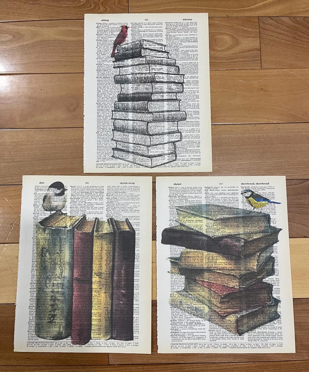 Book Themed Dictionary Prints - Etsy