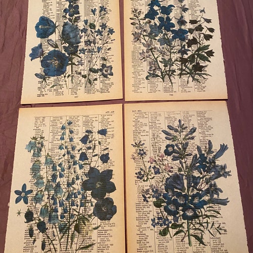 Plant Themed Dictionary Prints - Etsy