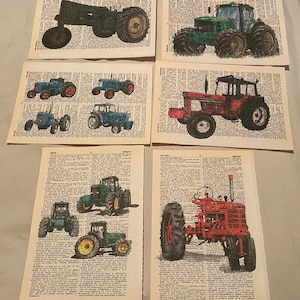 Farm Tractor Themed Dictionary Prints - Etsy