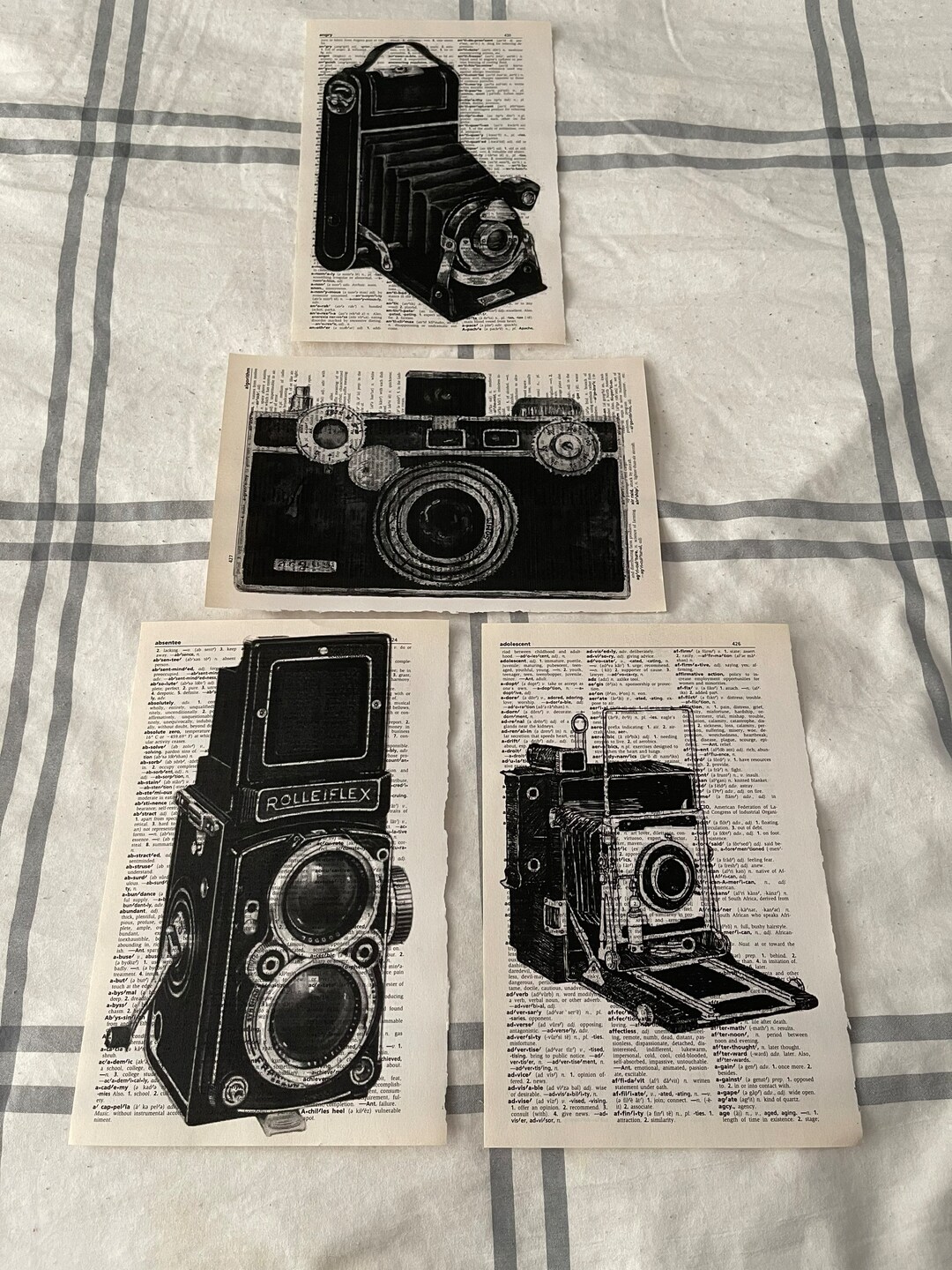 Camera Themed Dictionary Prints - Etsy