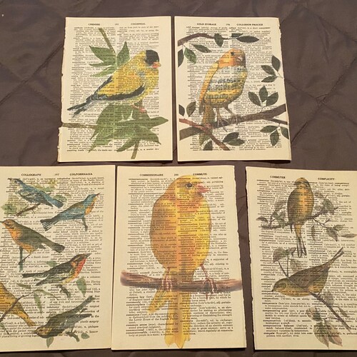 Pine Cone and Tree Themed Dictionary Prints - Etsy