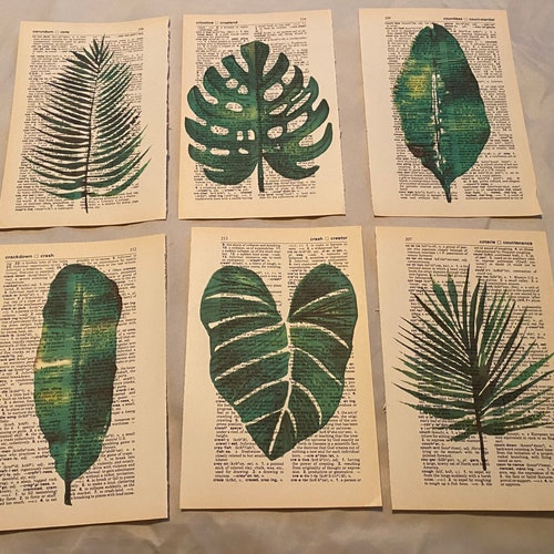 Letter L and Plant Themed Dictionary Prints - Etsy