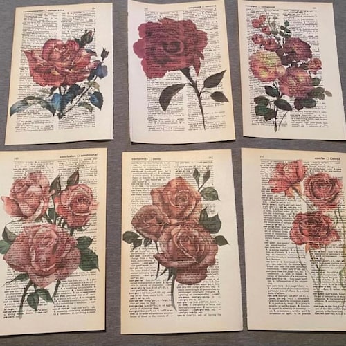 Abstract Themed Dictionary Prints - Etsy