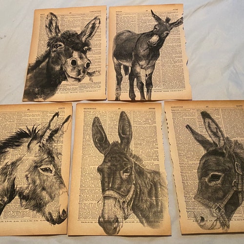 Bison/buffalo Themed Dictionary Prints - Etsy