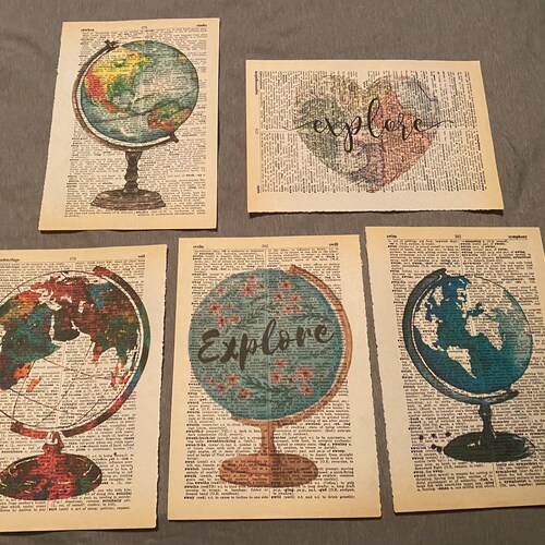 Book Themed Dictionary Prints - Etsy