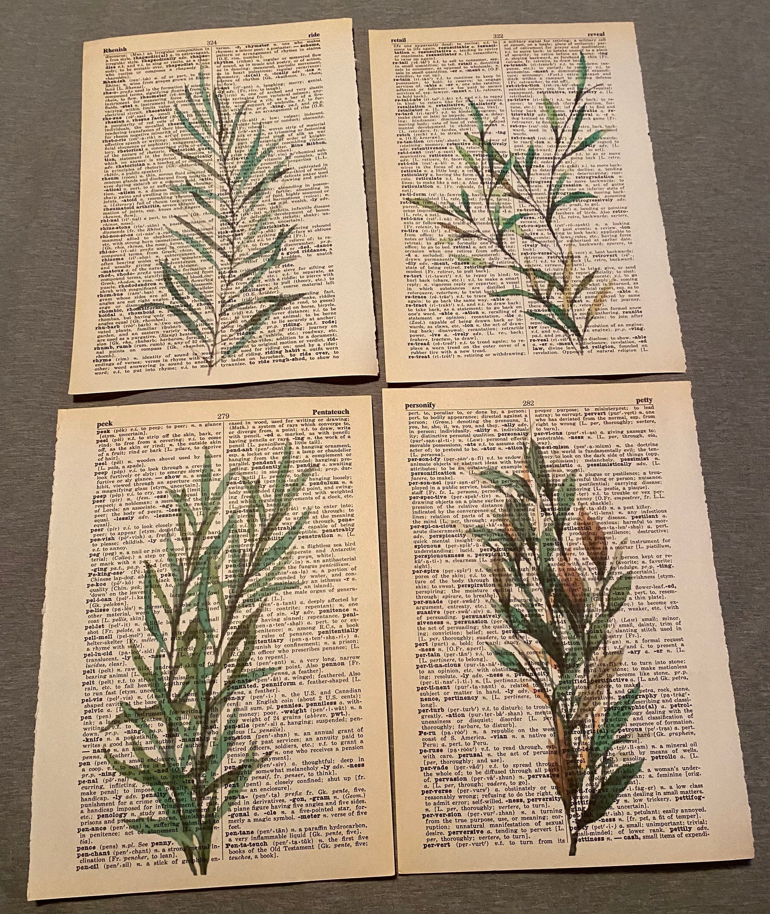 Plant Themed Dictionary Prints Etsy plant-themed-dictionary-prints-etsy