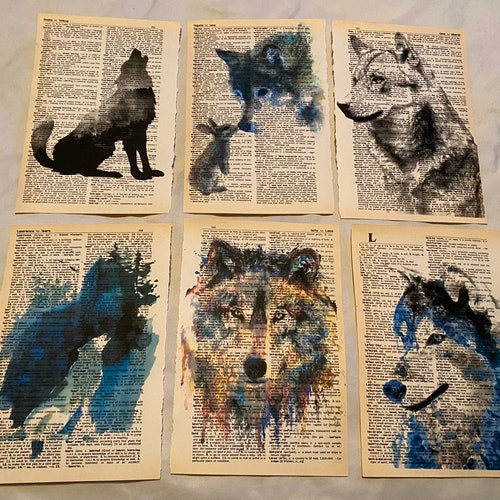 Fox Themed Dictionary Prints - Etsy