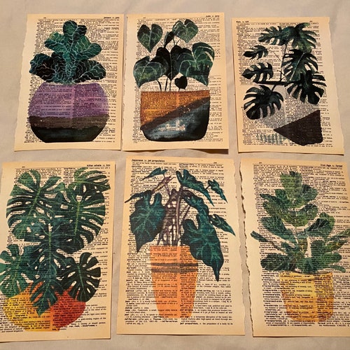 Plant Themed Dictionary Prints - Etsy