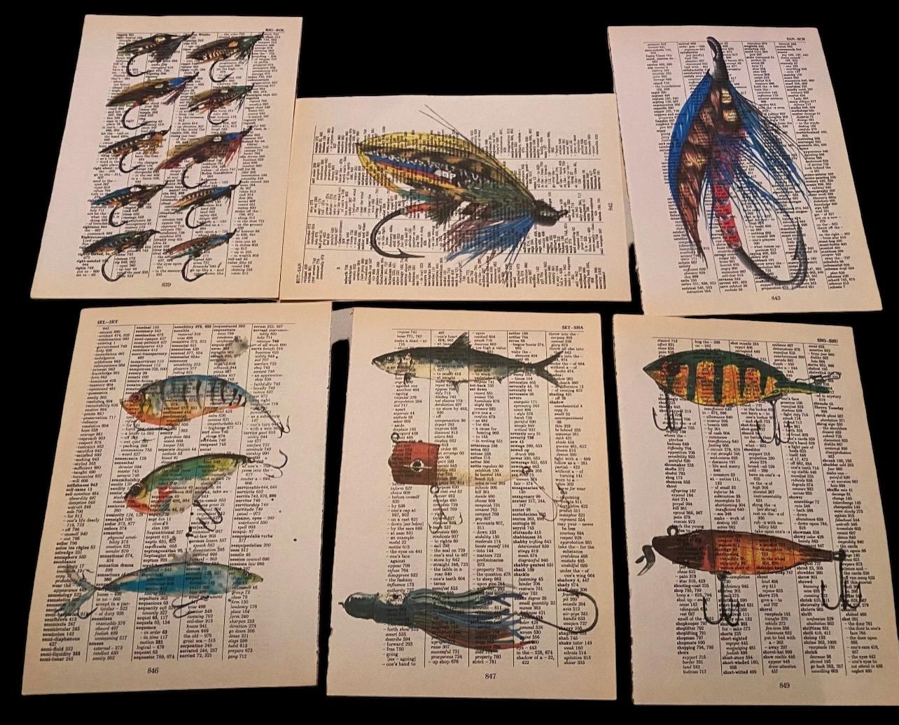 Fishing Lure Themed Dictionary Prints - Etsy