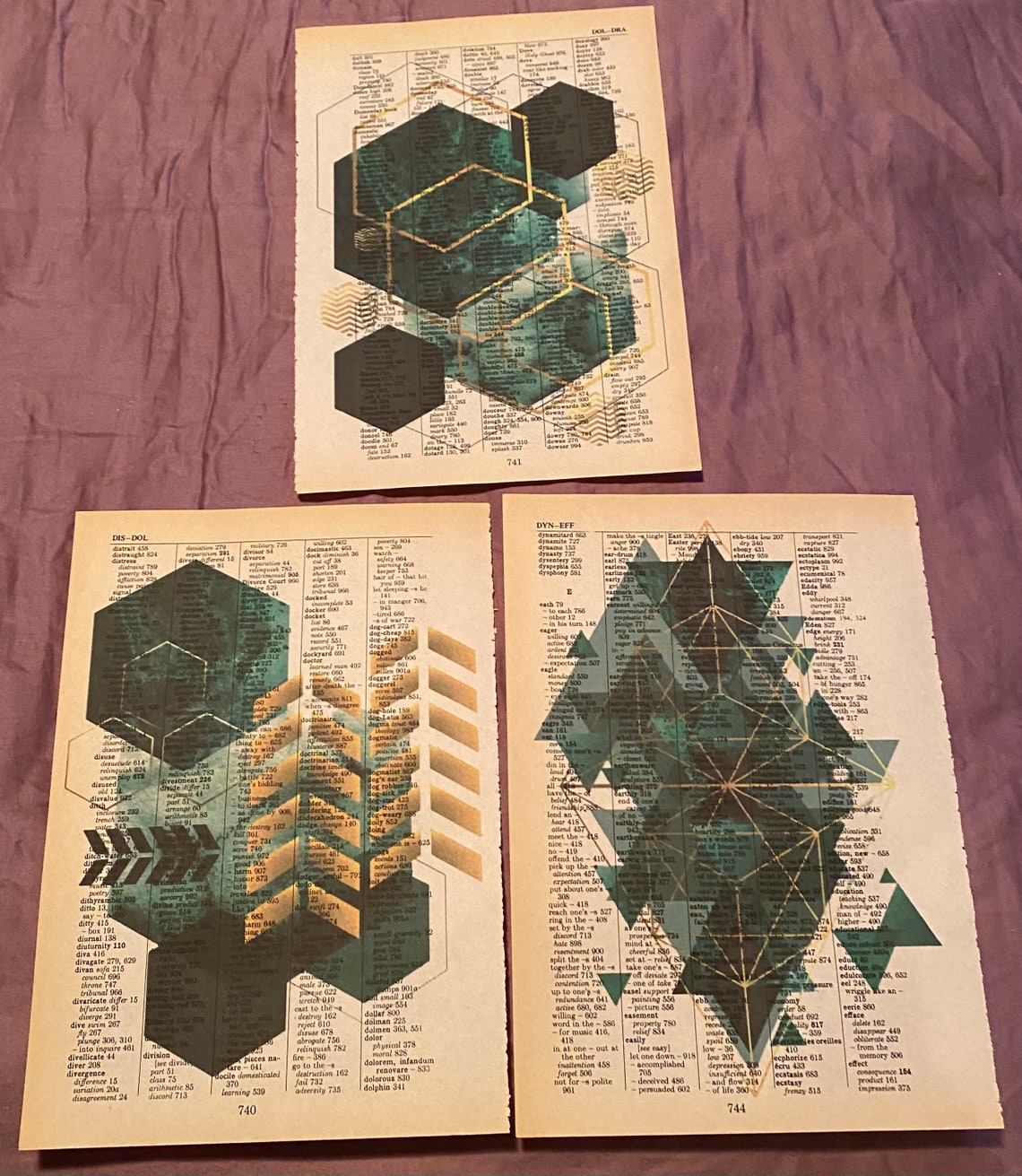Abstract Themed Dictionary Prints - Etsy