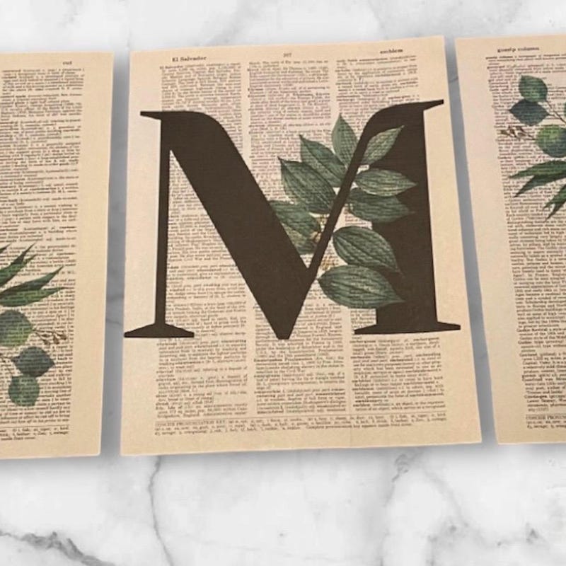 Letter M Print - Etsy