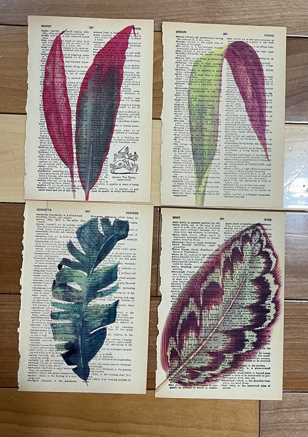 Plant Themed Dictionary Prints - Etsy