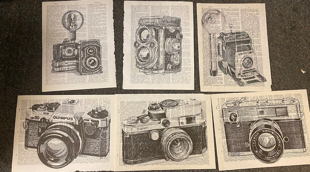 Vintage Camera Themed Dictionary Prints - Etsy