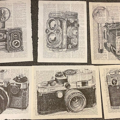 Antique Camera Dictionary Art Print Book Page Vintage Book - Etsy