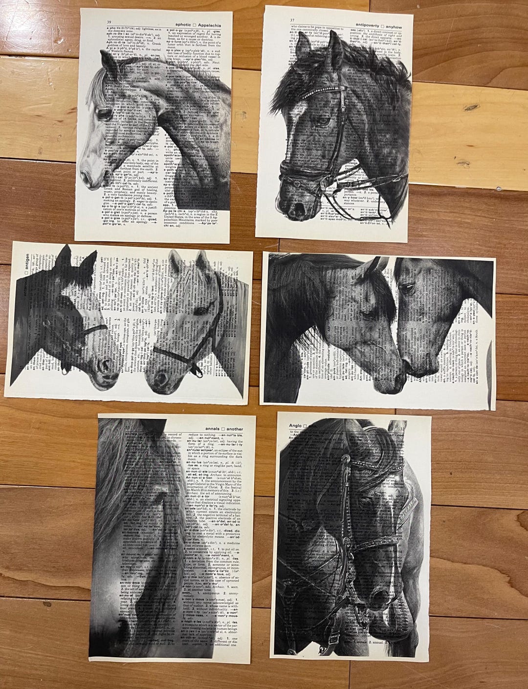 Horse Themed Dictionary Prints - Etsy