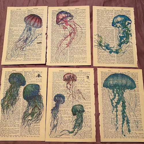 Sea Life Themed Dictionary Prints - Etsy