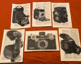 Vintage Camera Themed Dictionary Prints | Etsy
