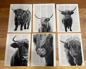 Cow & Cowboy Themed Dictionary Prints - Etsy