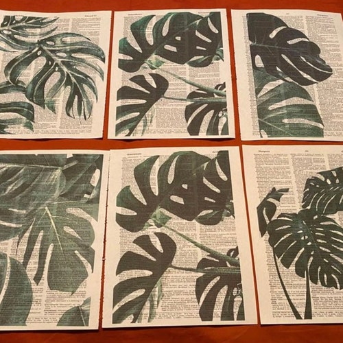 Plant Themed Dictionary Prints - Etsy